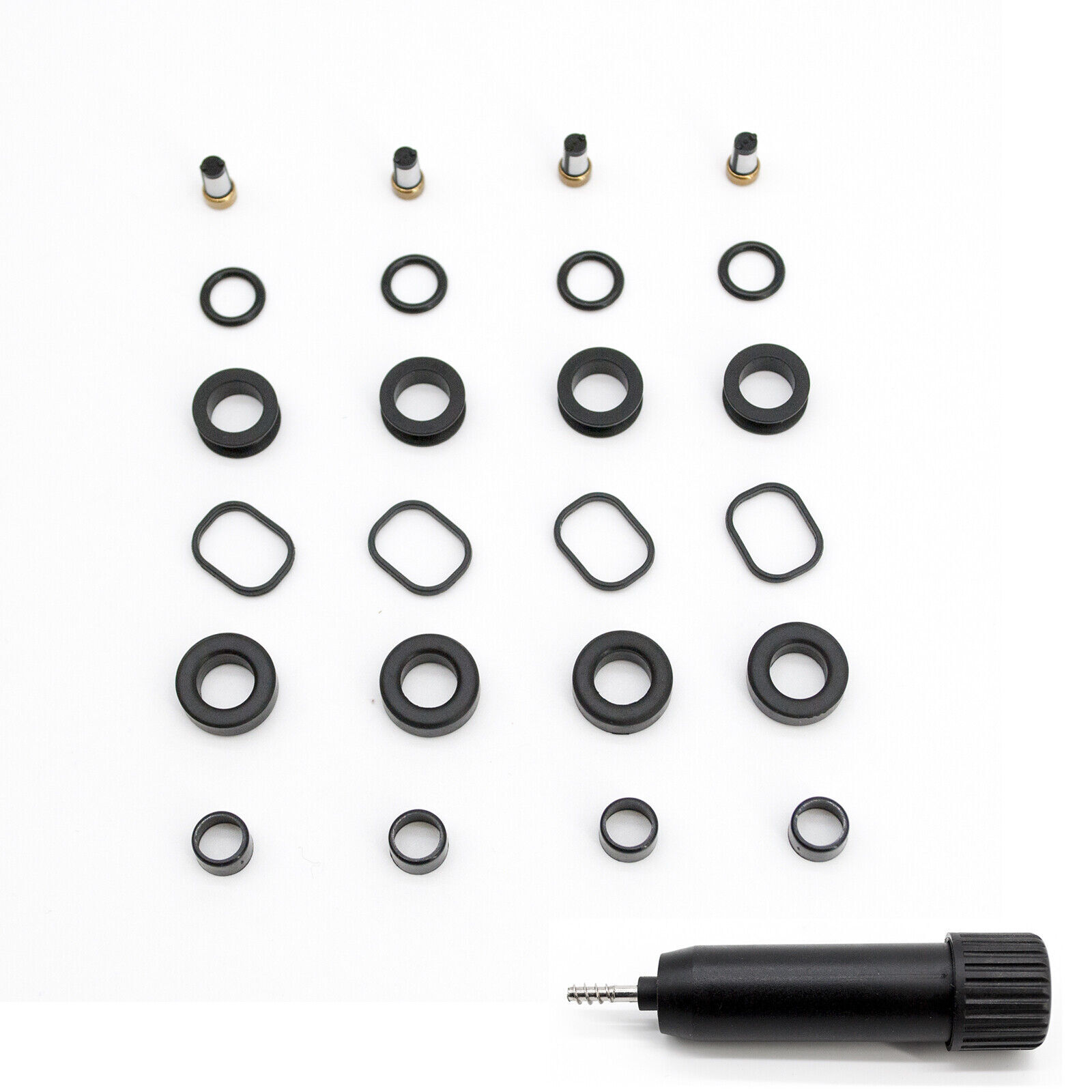 4 Sets Fuel Injector Repair Seal Kit Fits Subaru Impreza Saab 9-2X ...