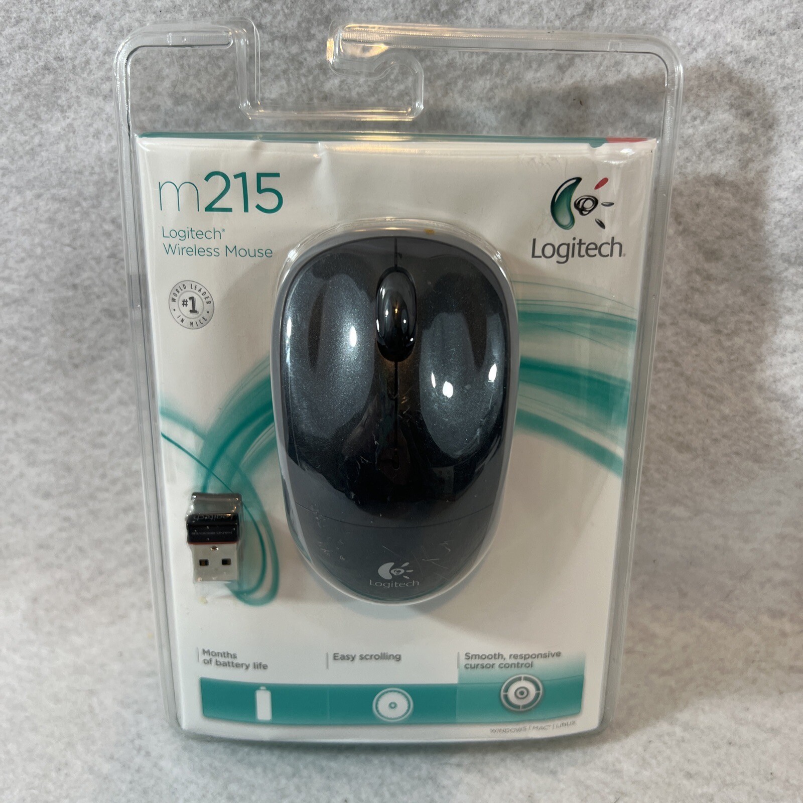 Logitech M215 Wireless Optical Gaming Mouse BLACK w/ Nano Receiver NEW ...