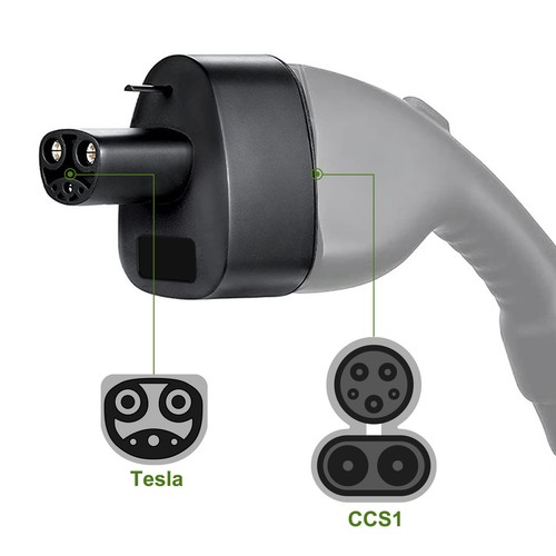 CCS1 Fast Charger Adapter 250KW Power DC 500V Charging for Tesla Model ...
