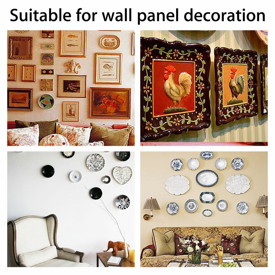 10/12pcs Golden Spring Plate Wire Hanger for 6"-16" Plates Display Wall ...