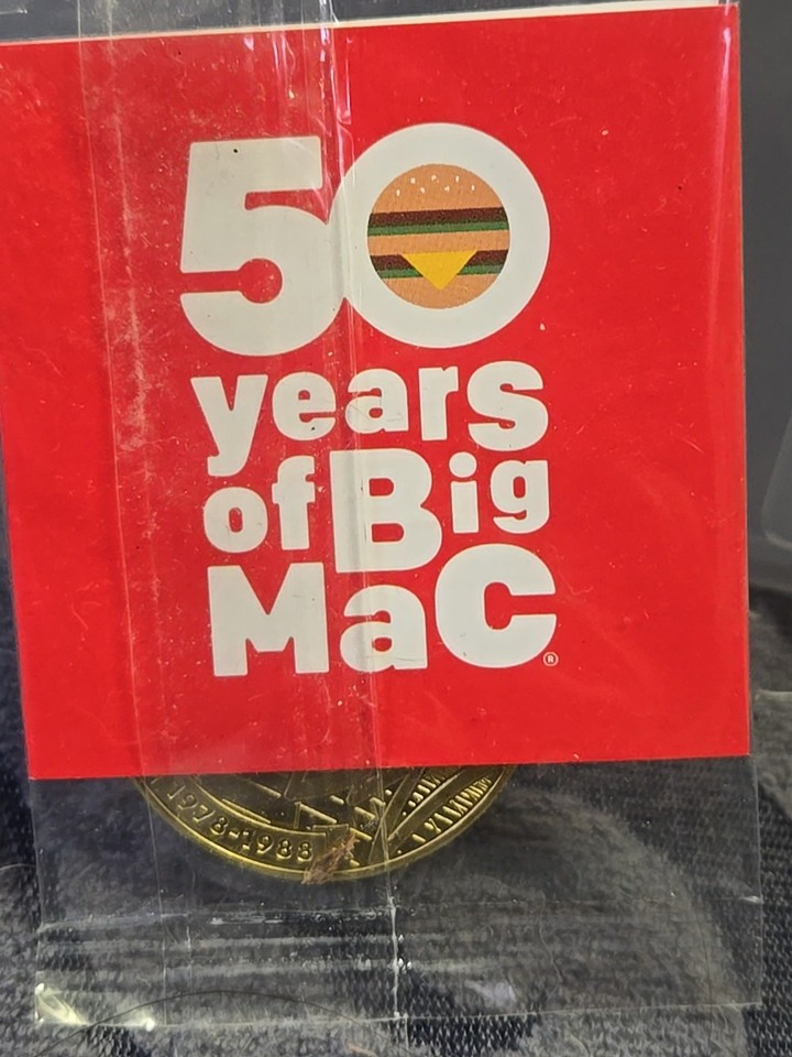 McDonald's 50th Anniversary Big Mac Coin- 50 Years Of The Iconic Big ...