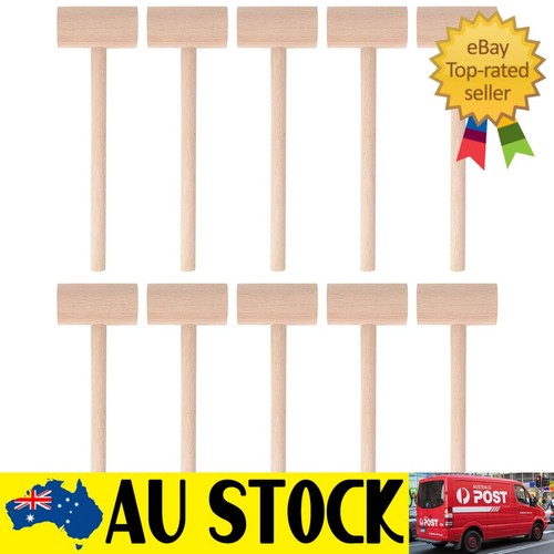 10/Mini Wooden Hammer For Chocolate Breakable Heart Hammer Mallet Smash ...
