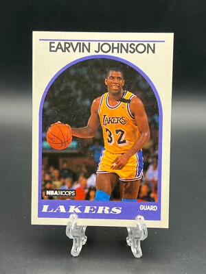 1989-90 NBA Hoops Earvin Johnson #270 Los Angeles Lakers Basketball ...