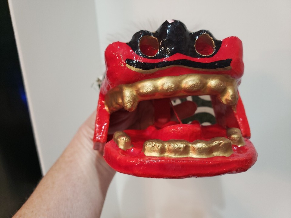 Vintage CHINESE FOO DOG Lion Hand Puppet | eBay