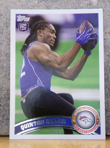 COOL FOOTBALL CARD TOPPS DENVER BRONCOS QUINTON CARTER ROOKIE CARD | eBay