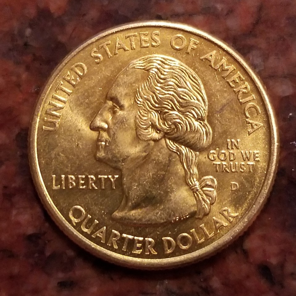 GOLD PLATED 2002-D LOUISIANA U.S. STATE QUARTER - #A8520 | eBay