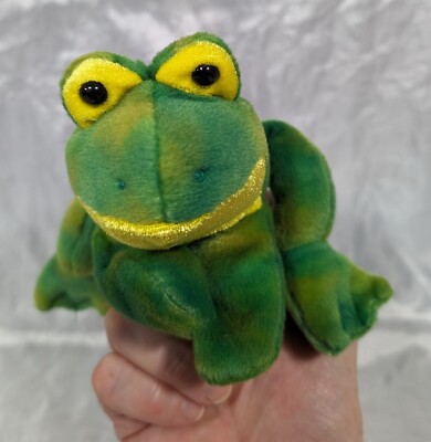 Green Frog Finger Puppet storytelling pretend play | eBay