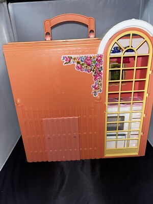 Mattel 1998 HTF Barbie Happy Family Grandmas Kitchen Pink Fold Up Doll ...