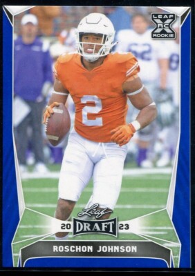 2023 Leaf Draft Roschon Johnson #58 RC Blue Chicago Bears | eBay