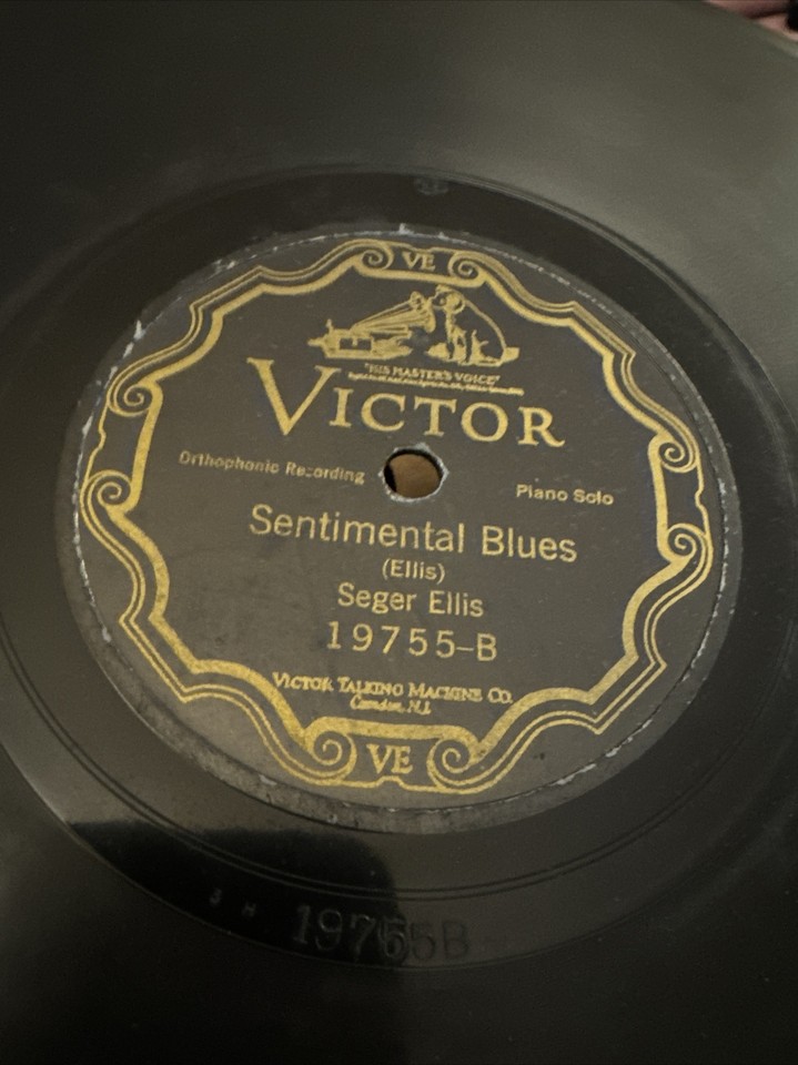 Victor 78 RPM Seger Ellis - Prairie & Sentimental Blues 19755 V | eBay