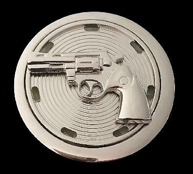 Spinner Gun Belt Buckle Chrome Spinners Revolvers Bling Light Buckles ...
