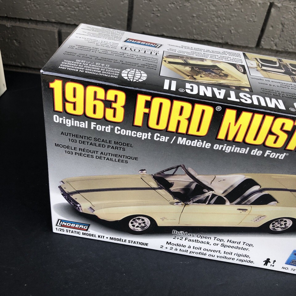 LINDBERG ‘63 Mustang II. ‘Original Ford Concept Car’ 1/25. #72169 | eBay