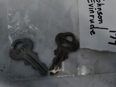 2 NEW OEM OMC JOHNSON EVINRUDE IGNITION KEY KF179 | eBay
