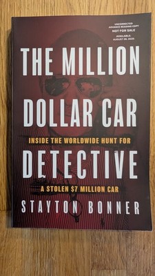 Million-Dollar Car Detective by Stayton Bonner New Paperback ARC ...
