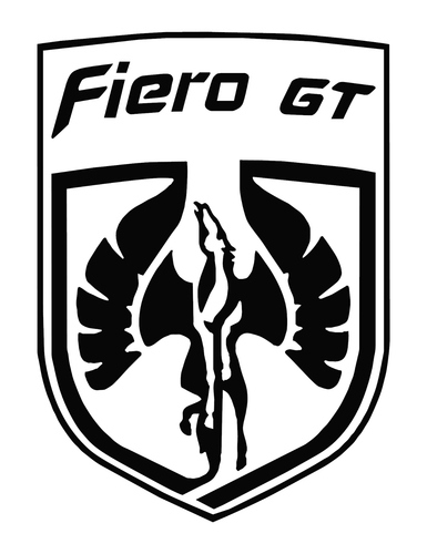 Pontiac Fiero GT Pegasus Emblem Vinyl Decal Your Color Choice Sticker ...