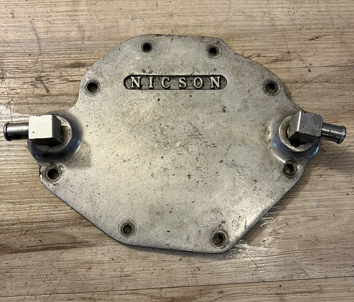 Vintage Nicson water pump cover drag boat V-drive Casale | eBay