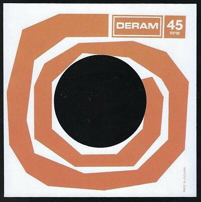 DERAM RECORDS (brown/white) REPRODUCTION RECORD COMPANY SLEEVES - (pack ...