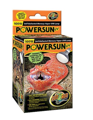 ZOOMED - AMPOULE CHAUFFANTE POWERSUN UV PUV10 POUR TERRARIUM - 100W | eBay