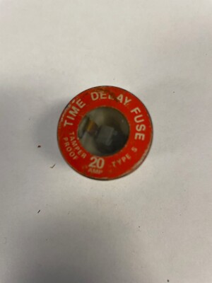 NOS Vintage FuseStat 125 Volt Time Delay Plug In Screw Type Fuse S-20 ...
