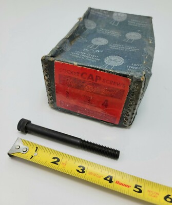 (50) Blue Devil Socket Head Cap Screw, 3/8-16 x 4", Alloy Steel, Black ...