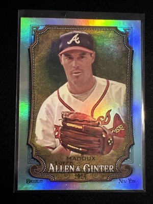 2024 Topps Allen & Ginter Hot Box Foil Greg Maddux #220 Atlanta Braves ...