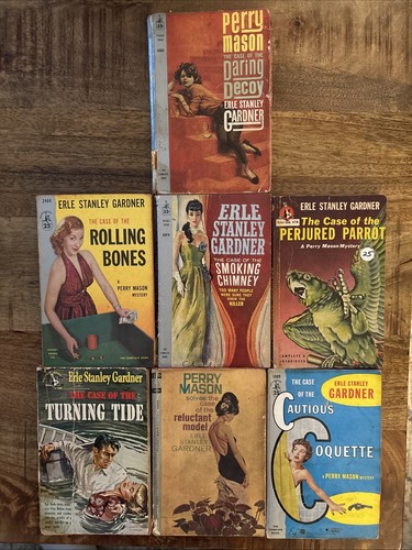 Lot 7 PERRY MASON Paperbacks Vintage Erle Stanley Gardner Pocket Books ...