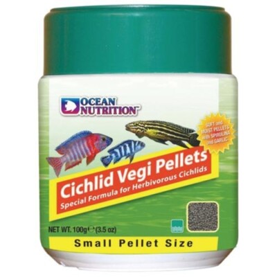 Ocean Nutrition Cichlid Vegi Small Pellets 100 GM Fish Food 2X ...