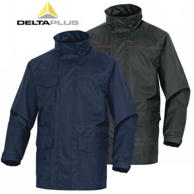 DELTA PLUS SLIGO MENS WATERPROOF LIGHTWEIGHT PARKA JACKET WORK COAT ...