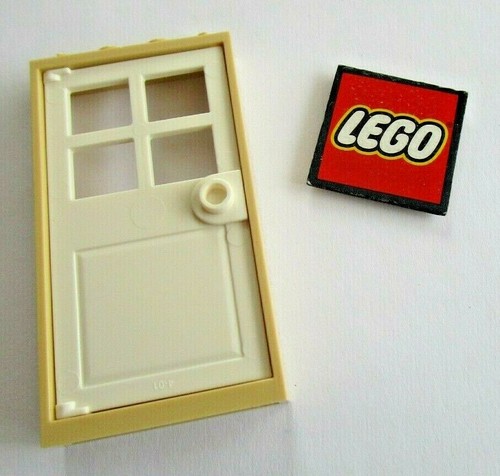 LEGO DOORS in FRAMES 1x4x6 with 4 Panes and Stud Handle - Choose ...