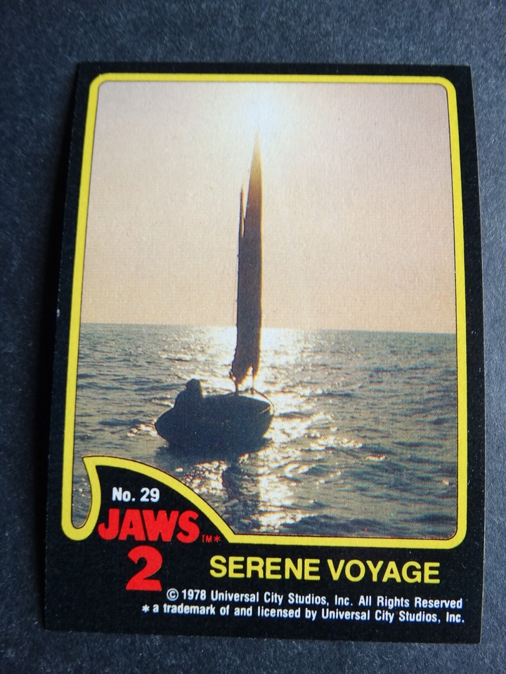 1978 Topps Jaws 2 Shark Movie Trading Card Complete Your Set You U Pick ...