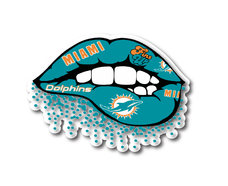 Miami Dolphins Vinyl Decal Sticker Car Truck Window Bumper Football ...
