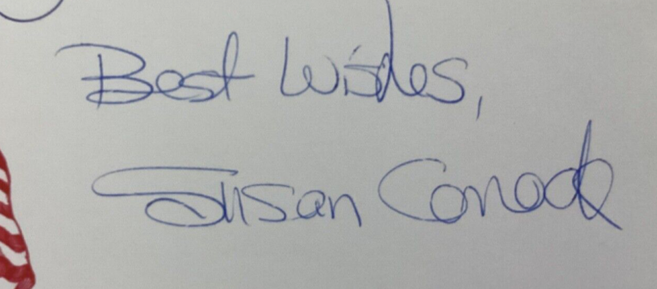 SUSAN CORROCK Autographed Signed 1972 Olympics Metalist Card SKI Team ...