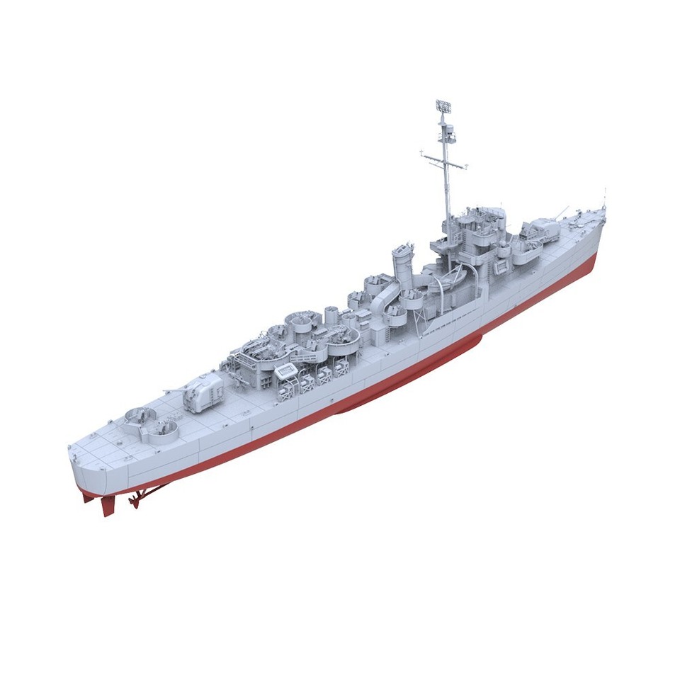 SSMODEL Military Model Kit USS Buckley Class Coolbaugh Frigate DE-217 ...