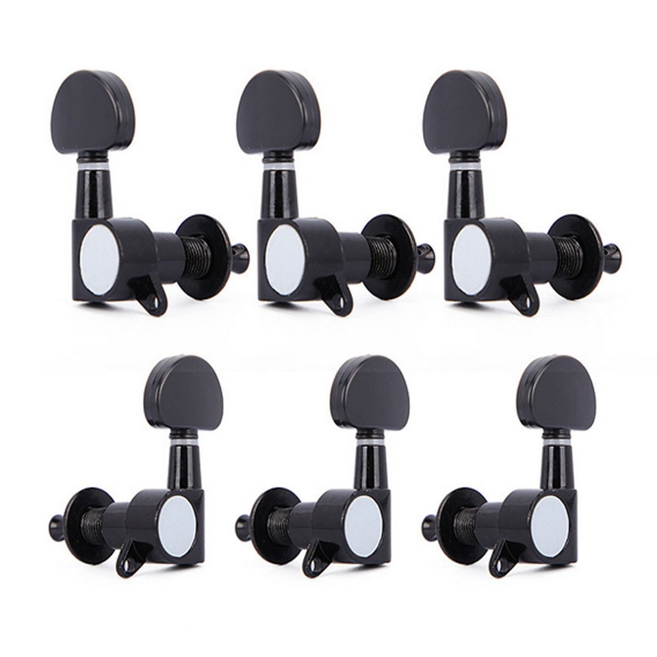 UK Guitar String Peg Locking Tuners Tuning Pegs Machine Heads Black ...