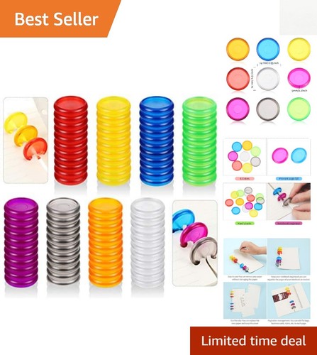 88-Piece Multicolor Plastic Mini Discs for Organizing Your Creative ...