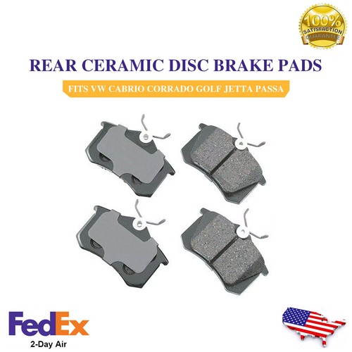 New Rear Ceramic Disc Brake Pad For 87-97 VW Cabrio Corrado Golf Jetta ...
