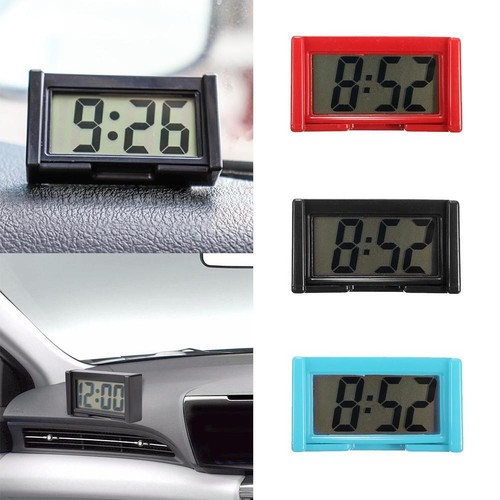 Mini Digital Clock with LCD Display For Car or Truck Black-Red Auto ...