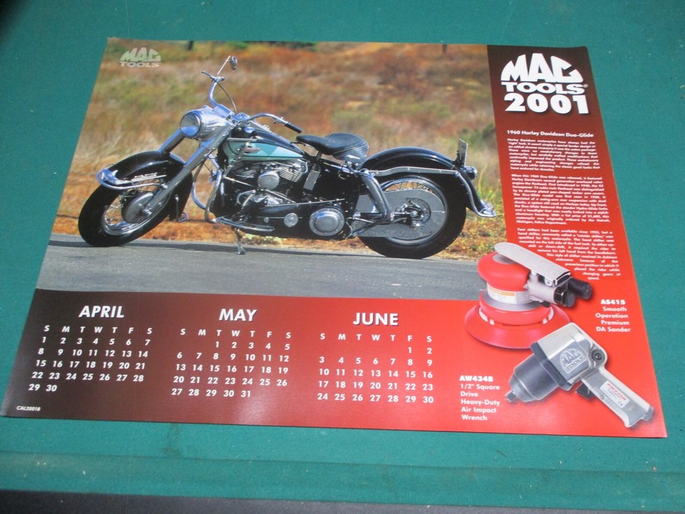 113 POSTERS 1990 - 2001 MAC Tool Calendar Posters all 1 lot / NOS | eBay
