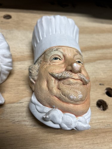 Bossons England Chef Cook Chalk head Figures | eBay