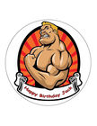 STRONG MUSCLE MAN 7.5 PREMIUM Edible ICING Cake Topper CAN BE ...