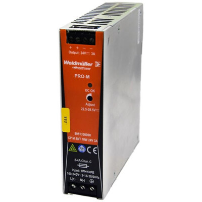 CPMSNT70W24V3A Weidmuller 3A 24VDC 70W Power Supply PRO-M -SA | eBay