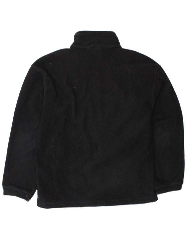 JACK WOLFSKIN Mens Fleece Jacket UK 38 Medium Black Polyester AK14 ...