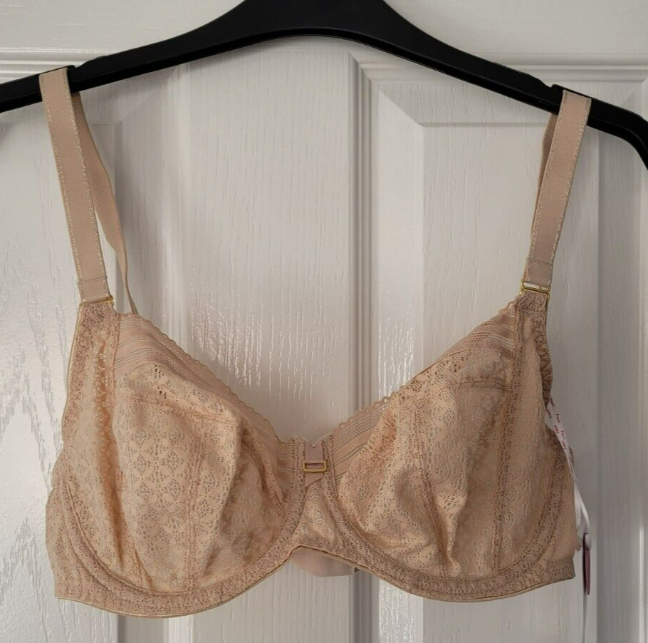 Freya Viva AA5641 W Underwired Side Support Bra Lace Natural Beige 32E ...
