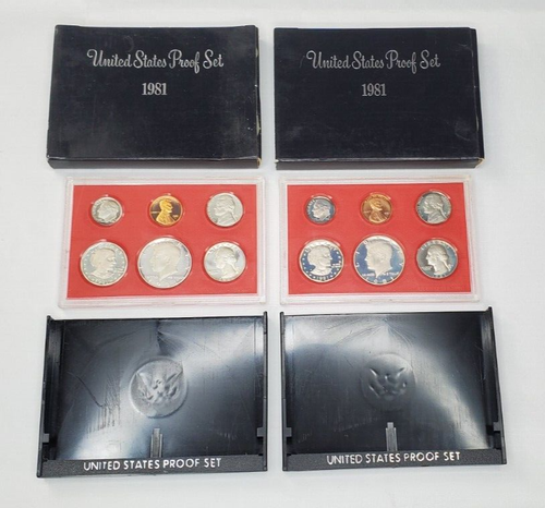 1981 S U.S. Mint Proof Set Coin Lot of 2 | eBay