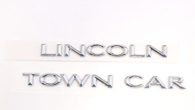 2008-2011 Lincoln "LINCOLN TOWNCAR" Towncar Rear Letters Emblem Chrome ...