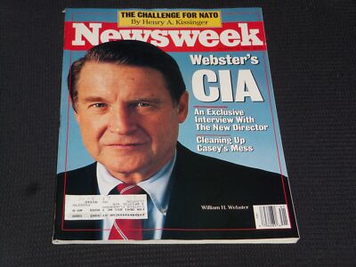 1987 OCTOBER 12 NEWSWEEK MAGAZINE - WILLIAM H. WEBSTER FRONT COVER - L ...