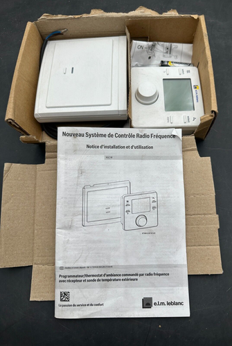 ELM LEBLANC PROGRAMMATEUR THERMOSTAT D'AMBIANCE AVEC RECEPTEUR ET SONDE | eBay