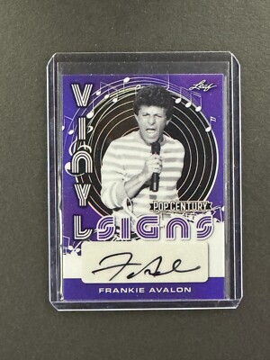 Frankie Avalon 2022 Leaf Pop Century Vinyl Signs /8 #VS-FA1 | eBay