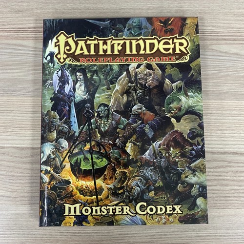 PATHFINDER ROLEPLAYING GAME FANTASY MONSTER CODEX RULEBOOK HARDBACK ...