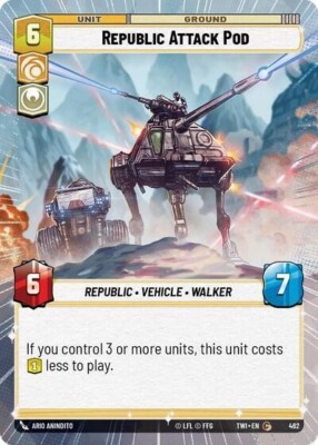Republic Attack Pod Hyperspace Foil - TWI 462 NM - Star Wars Unlimited ...